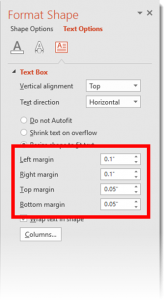 PowerPoint Text Box Cell Padding (Margins) - The PowerPoint Blog