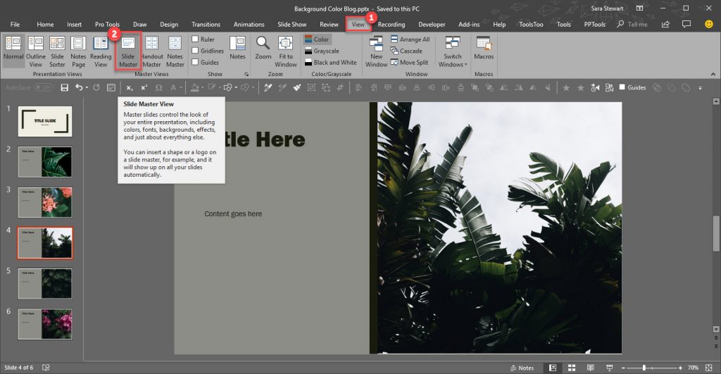 Slide Background Color - The PowerPoint Blog