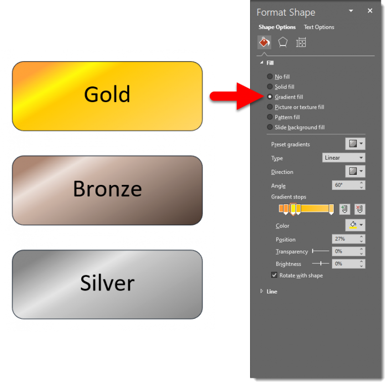 PowerPoint Metallic Shapes - The PowerPoint Blog