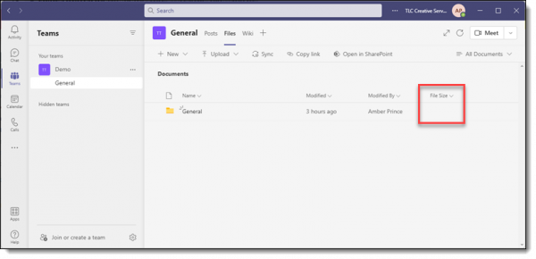 Setup Teams to Display the File Size - The PowerPoint Blog