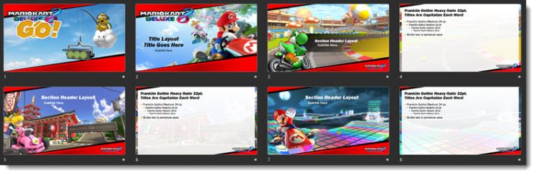 Mario Kart Template - The PowerPoint Blog