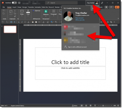 Switch Teams Tenants within PowerPoint - The PowerPoint Blog