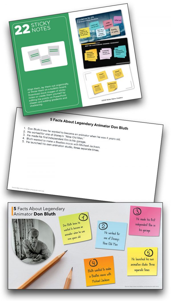 Sticky Notes for Card 22 - The PowerPoint Blog