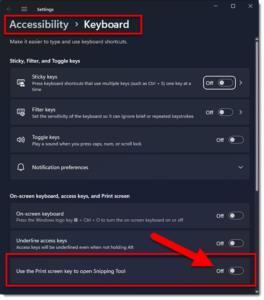 Windows Snipping Tool Has Taken Over the PRINTSCREEN Button - The PowerPoint Blog