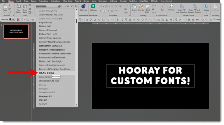 How to Use - and install - a Custom Font for PowerPoint - The PowerPoint Blog