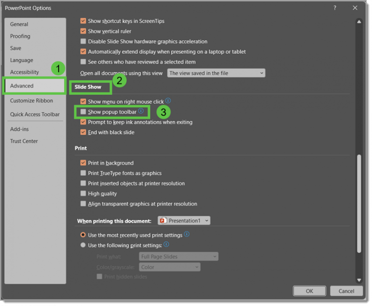 Manage PowerPoint's Slideshow Popup Controls - The PowerPoint Blog