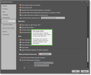 Manage PowerPoint's Slideshow Popup Controls - The PowerPoint Blog