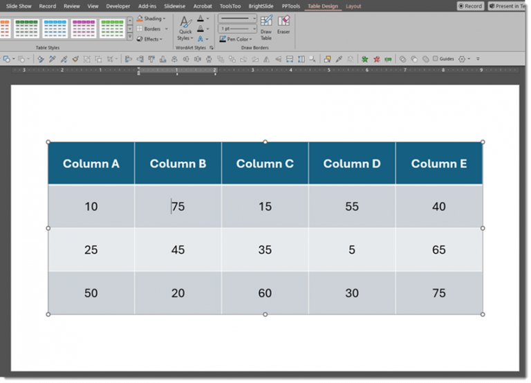 PowerPoint Animation and "Breaking" a Table - The PowerPoint Blog
