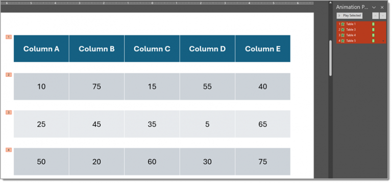 PowerPoint Animation and "Breaking" a Table - The PowerPoint Blog