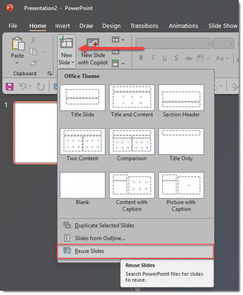 Deprecation of PowerPoint’s Reuse Slides Button - The PowerPoint Blog