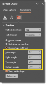 A Look Back to Text Box Internal Margins - The PowerPoint Blog