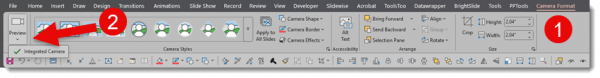 Add Live Camera to Slides - The PowerPoint Blog