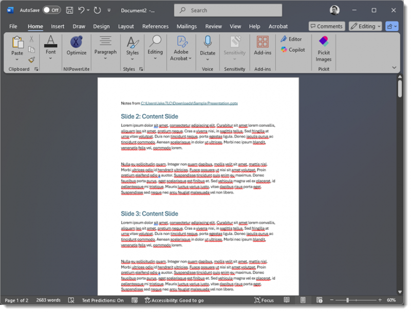 Export Presenter Notes to Word Doc – The Easy Way! - The PowerPoint Blog