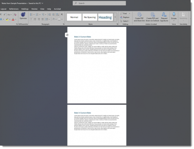 Export Presenter Notes to Word Doc – The Easy Way! - The PowerPoint Blog