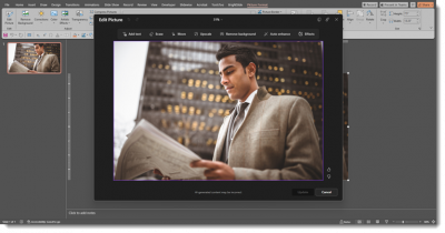 Picture Effects in PowerPoint's New AI Powered Edit Picture - The ...